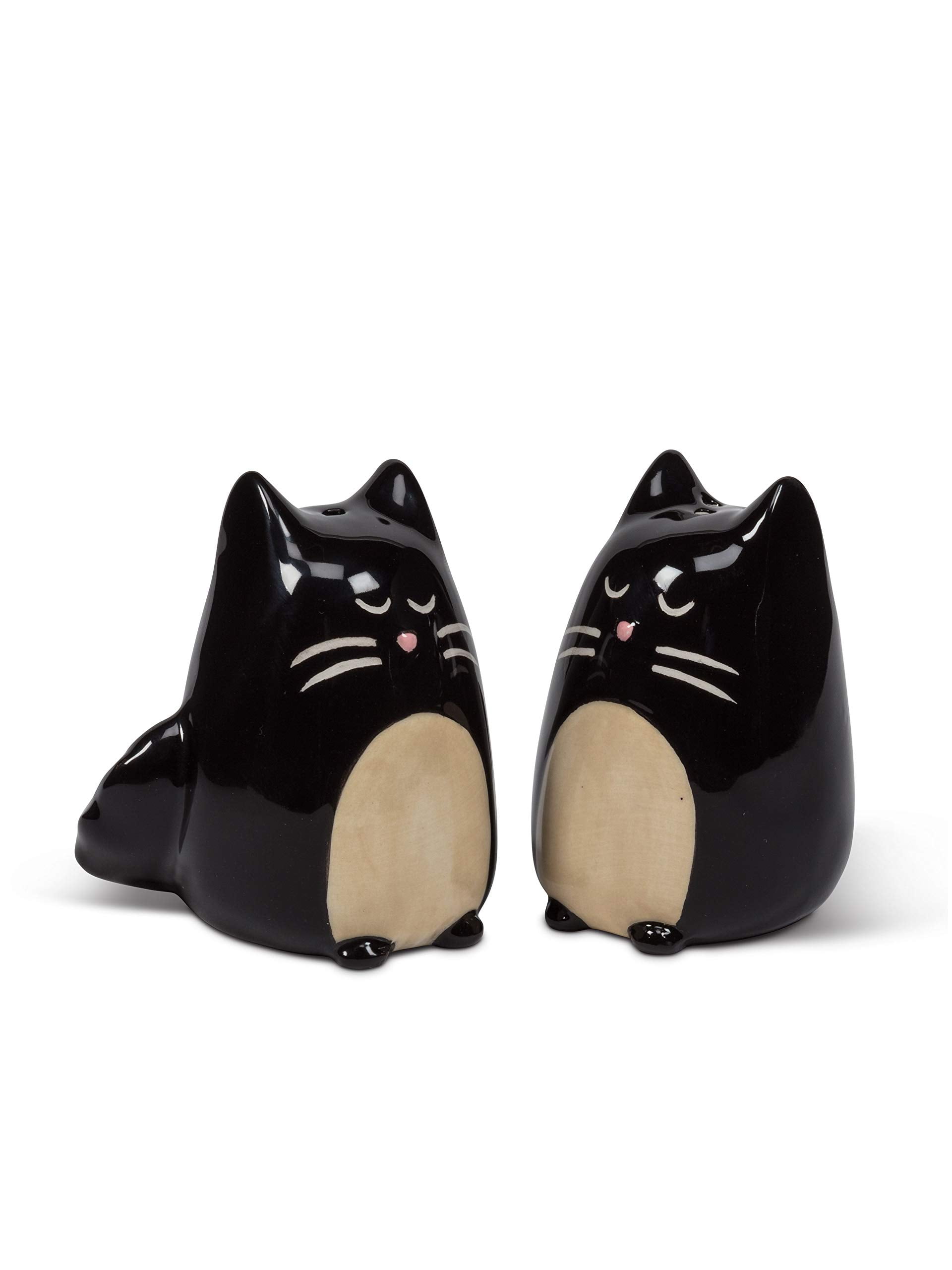 Abbott Collection Simple Salt & Pepper-2.5" H, 2.5 inches high, Black ...
