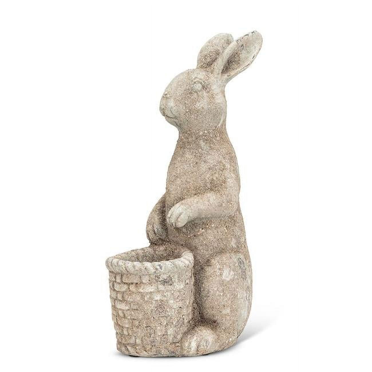 Abbott Collections AB-27-GARDENPATH 14 in. Tall Rabbit with Basket ...