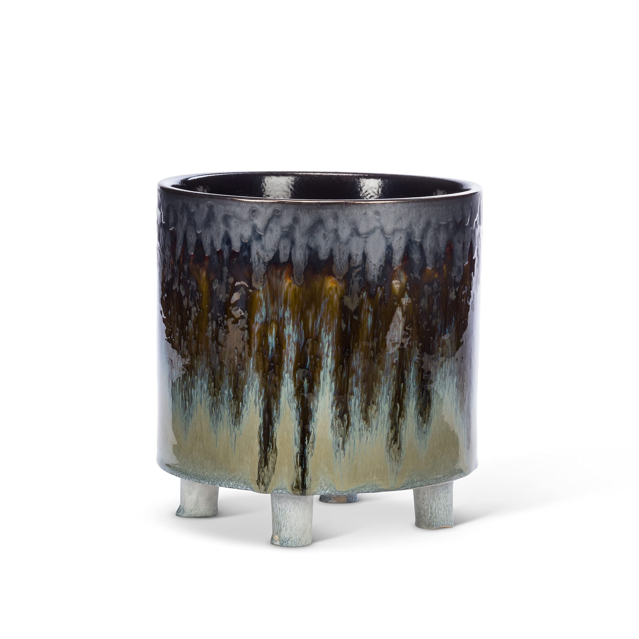 Abbott Collection 27-MOORE-544-MD Medium Ombre Glaze Planter with Feet ...