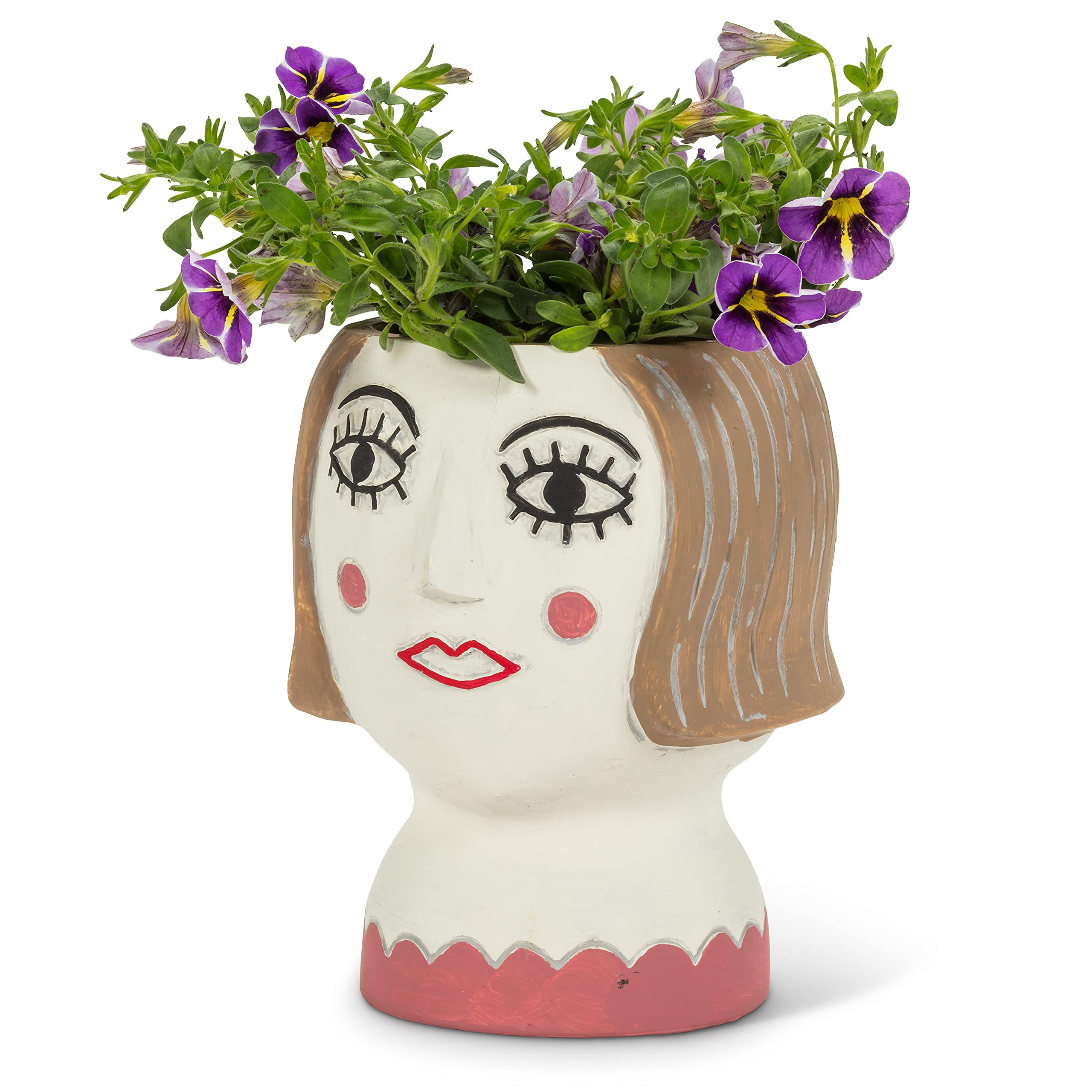 Abbott Collection 27-ROSY-597 Rosy Cheek Lady Vase, 1 EA, Ivory ...