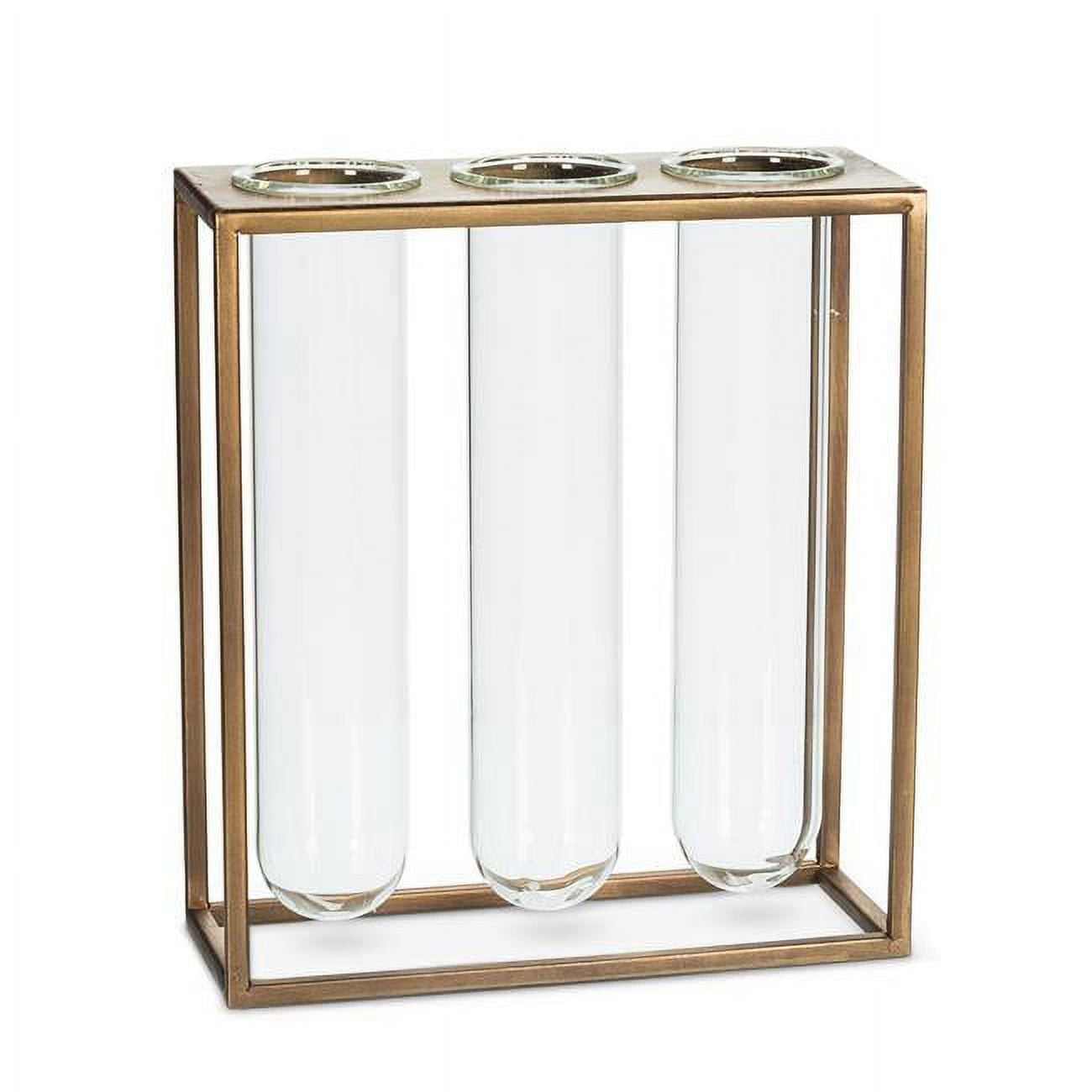 Abbott Collections AB-27-SPROUT-3 9 in. Triple Tube Vase with Rack ...