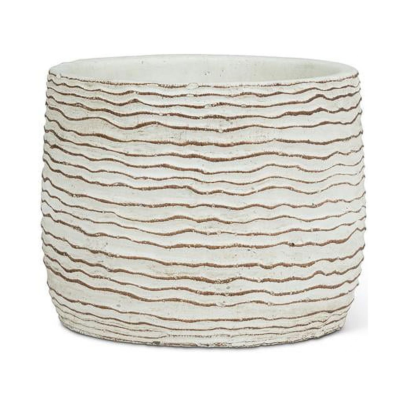 Abbott Collections AB-27-TERRAIN-754-SM 5 in. Wavy Ripple Planter ...