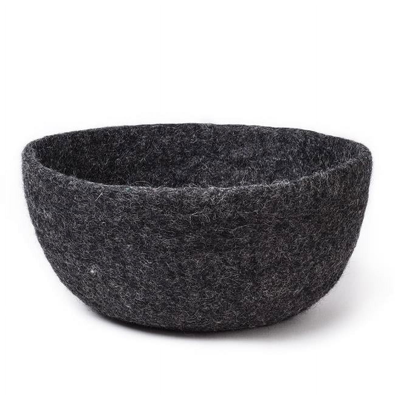 Abbott Collections AB-28-NEPAL-06-CHAR 10 in. Felt Storage Bowl ...