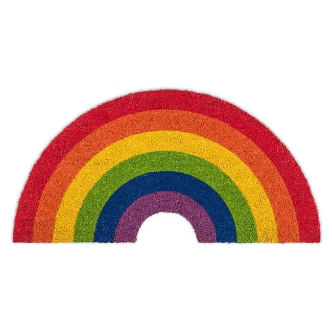 Abbott Durable Coir Fibre Doormat, Cheerful Entryway Mat, Vibrant ...