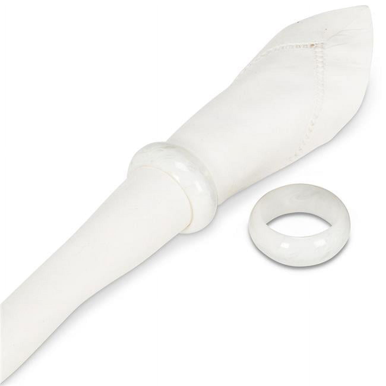 Abbott Collections AB-58-SETTING-747 1.5 in. Napkin Rings, White - Set ...