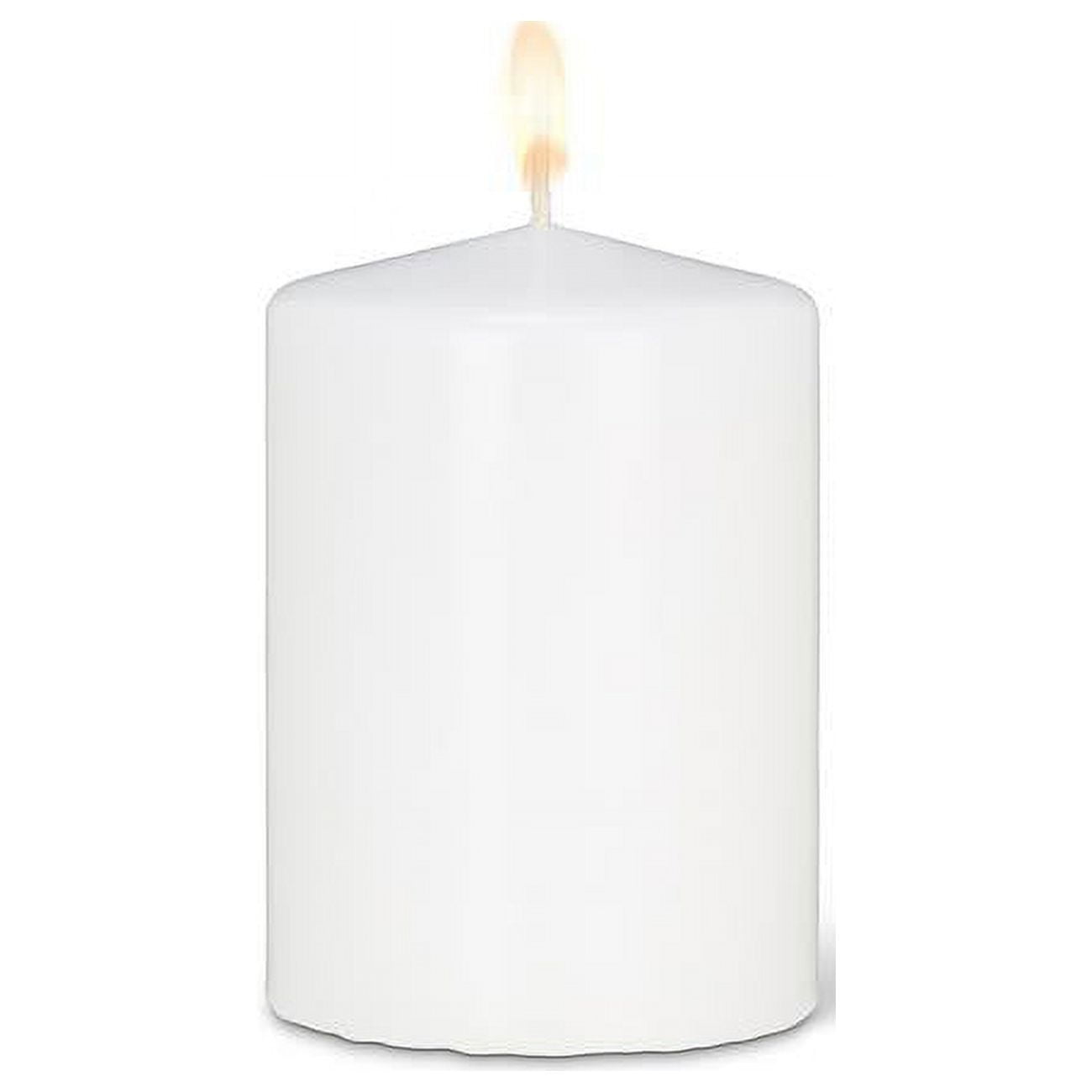 Abbott Collections AB-82-CLASSIC-10070-02 4 in. White Pillar Candle ...
