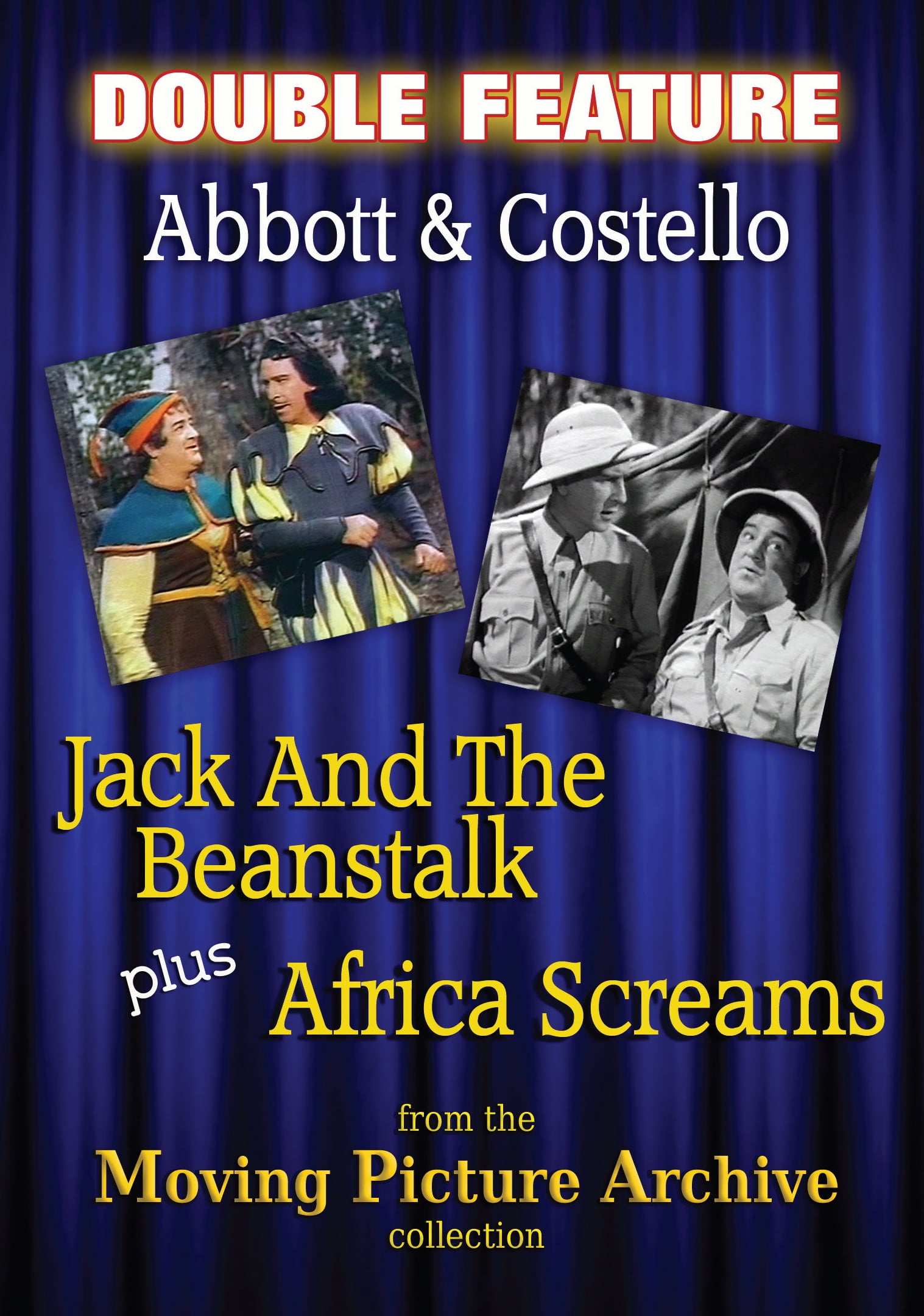 Abbott & Costello Double Feature: Jack and the Beanstalk / Africa Screams - Walmart.com