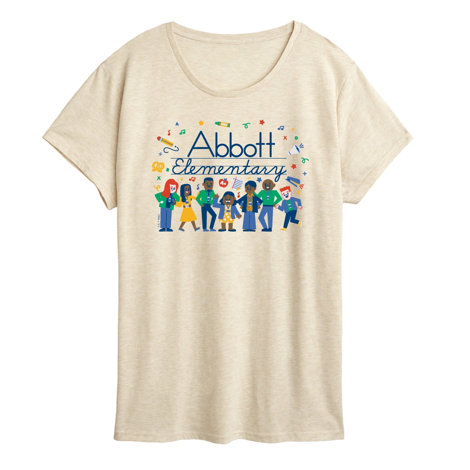 Abbott Elementary - Characters - Women's Short Sleeve Graphic T-Shirt ...