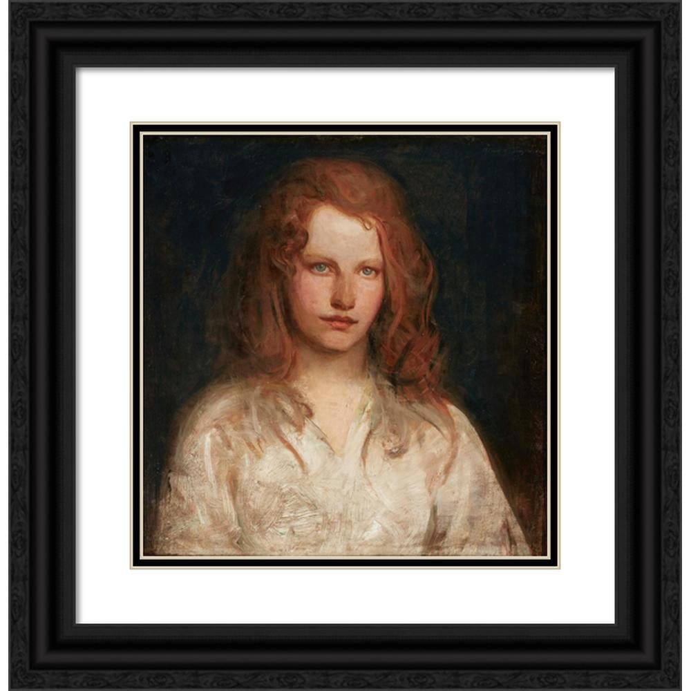 Abbott Handerson Thayer 12x12 Black Ornate Wood Framed Double Matted ...
