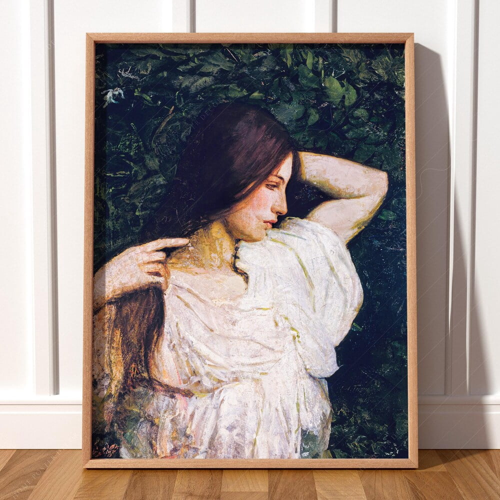 Abbott Handerson Thayer Portrait Of Woman Painting Female Figure Muted ...