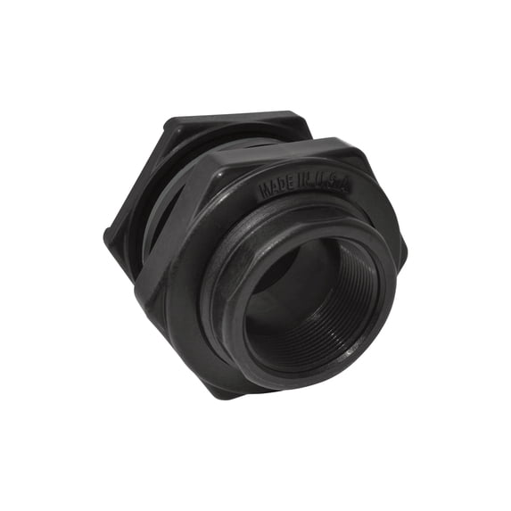 Abbott Polypropylene Bulkhead Fitting - Single Pack - Walmart.com