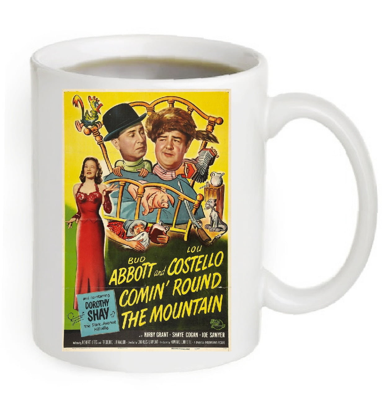 Abbott and Costello Comin' Round The Mountain Movie Poster Coffee Mug ...