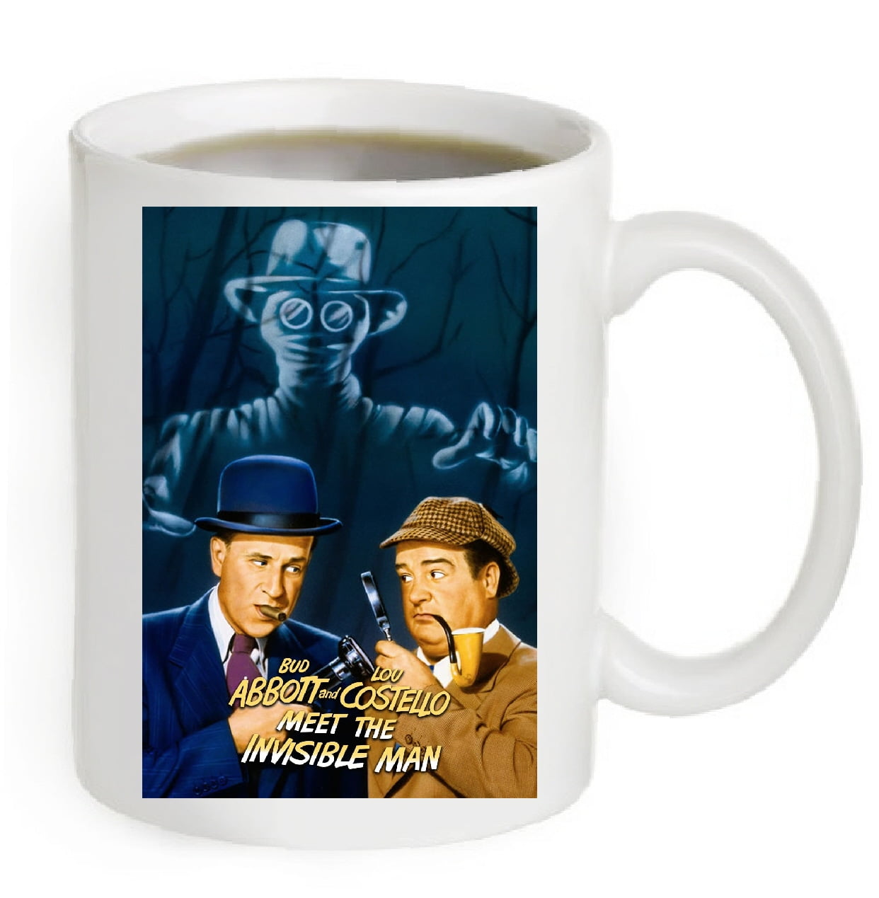 Abbott and Costello Meet The Ivisible Man ##MAC01Movie Poster Coffee ...