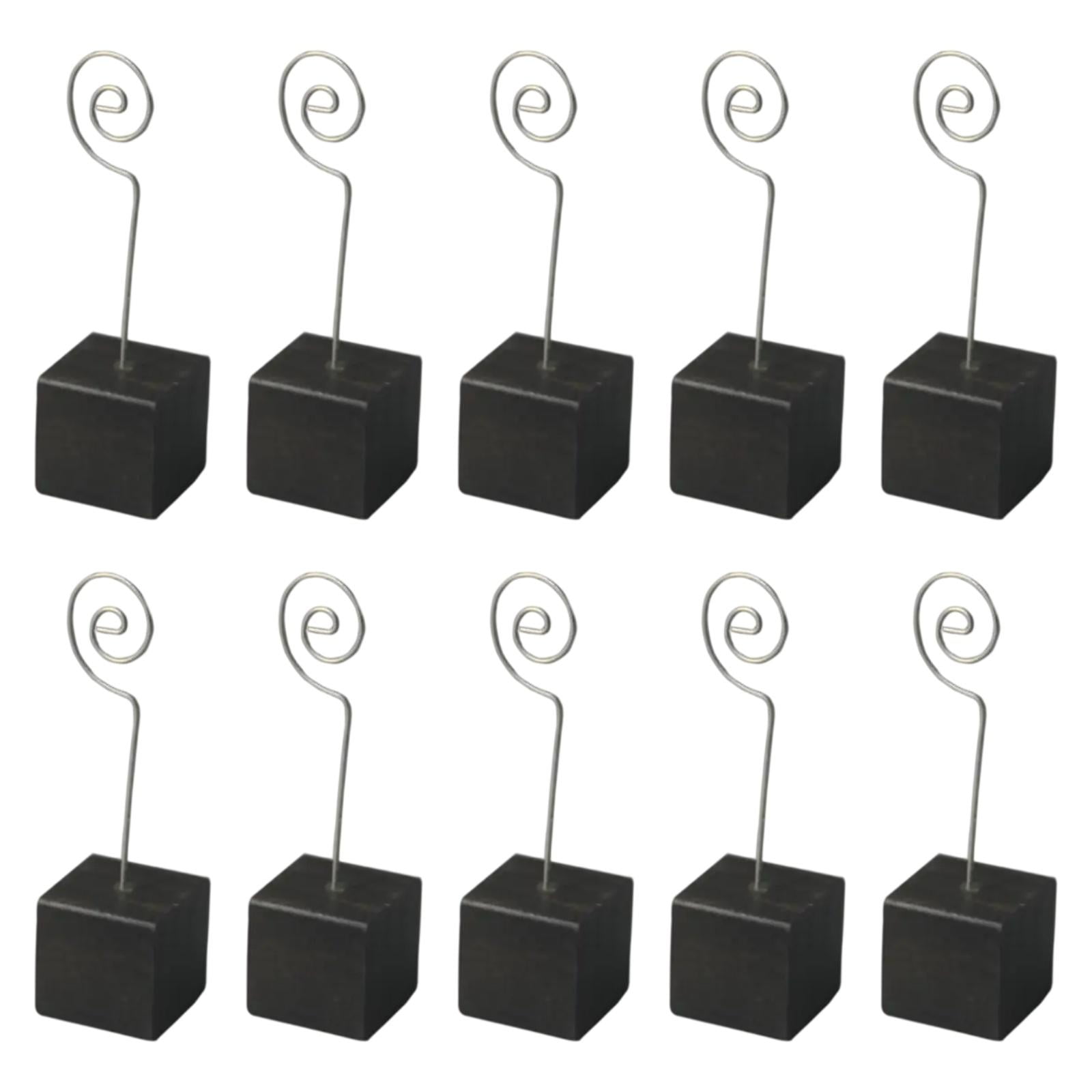 Abbraccia 10 Pieces Table Number Holder Cardholder with Wooden Base ...