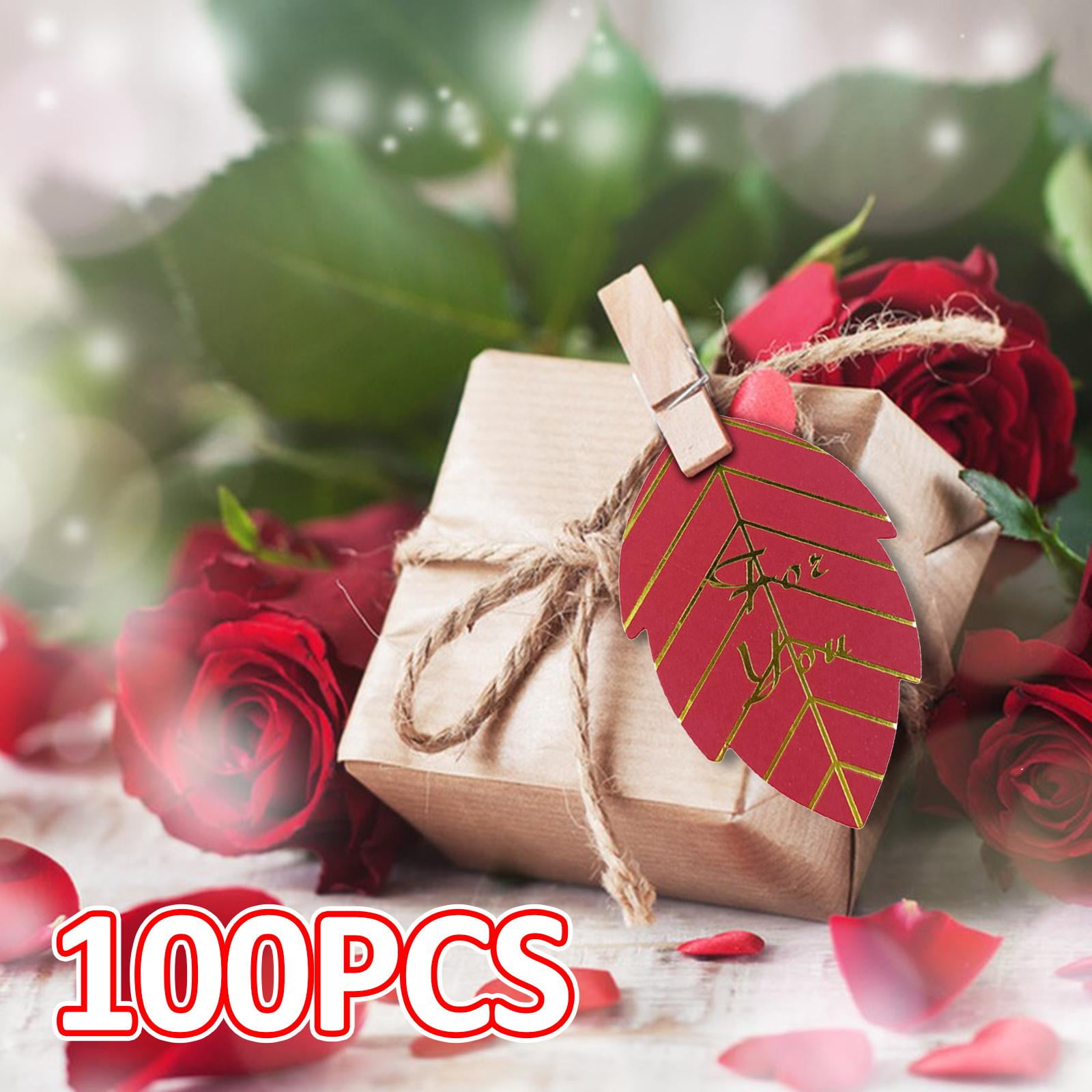 Abbraccia 100x Valentine Day Gift Tags Paper Gift Tag Gift Packing Tags ...
