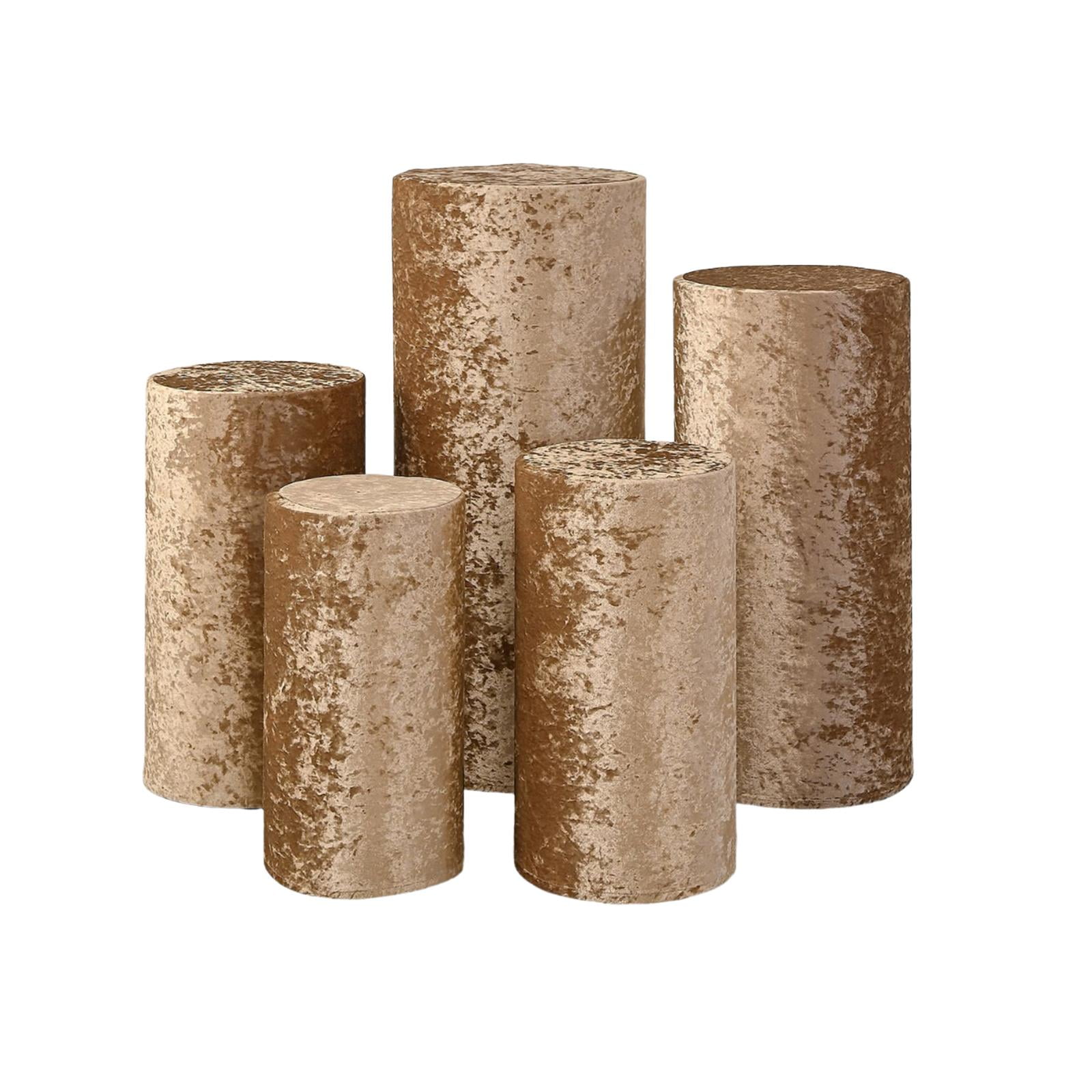 Abbraccia 5 Pieces Cylinder Dessert Pedestal Covers Cylinder Plinth ...