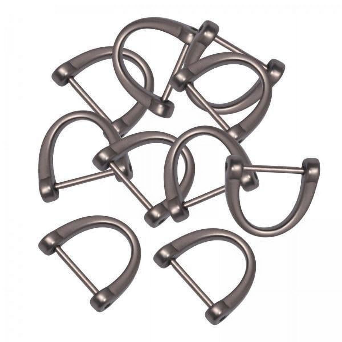 Abbraccia 6x10 Pieces D Rings Keychain Buckles for DIY Backpacks ...