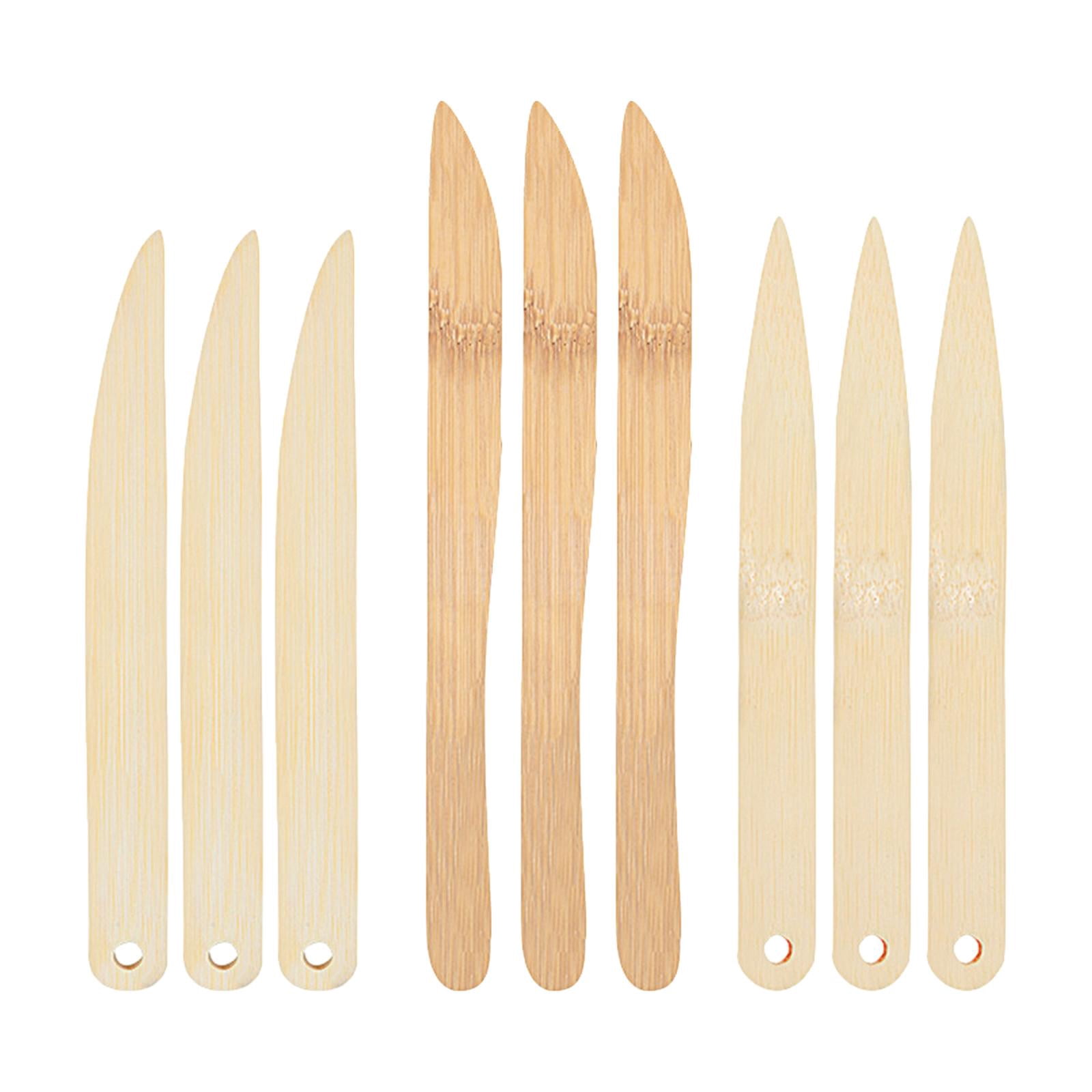 Abbraccia 9 Pieces Envelope Slitter Wooden Knives Scrapbooking DIY ...