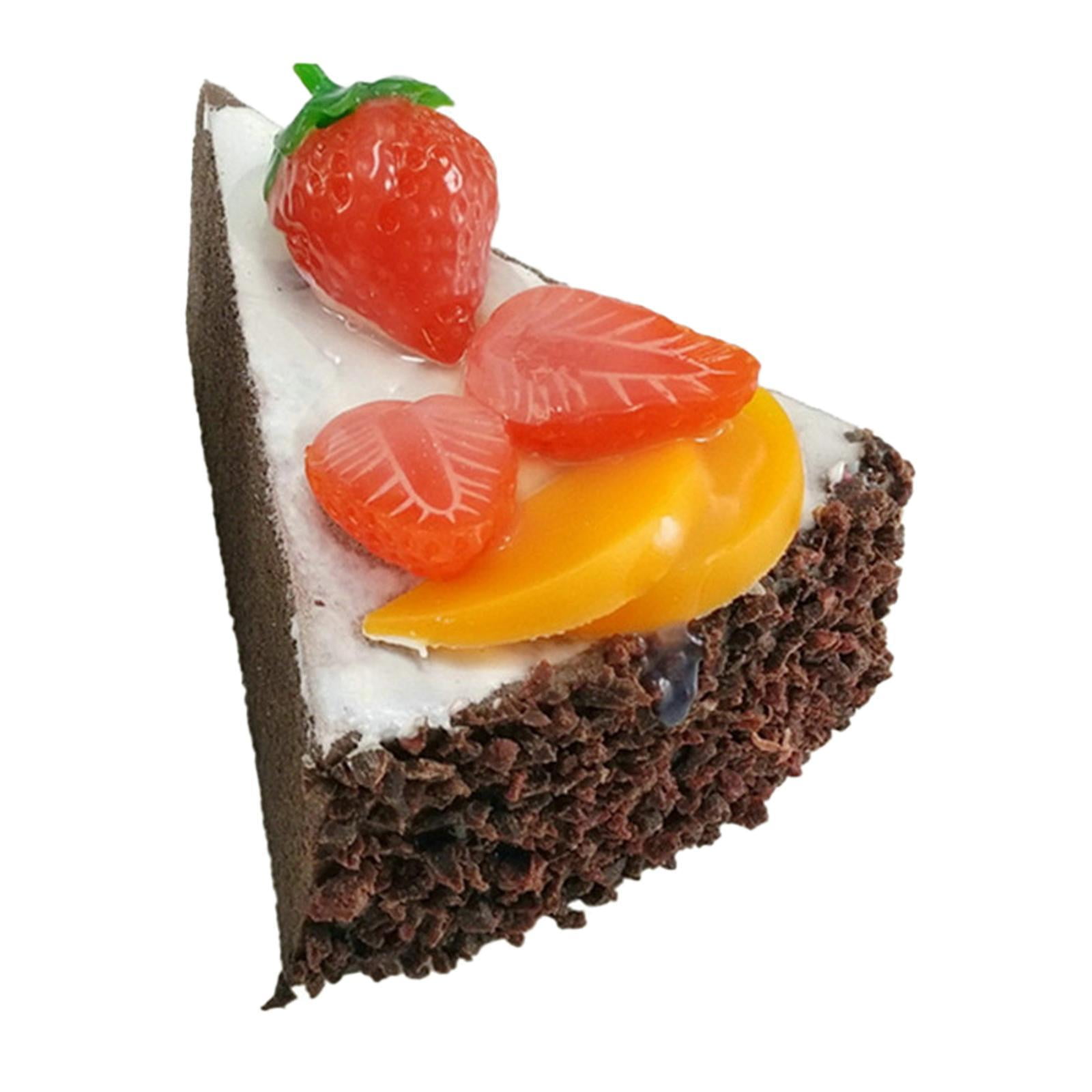 Abbraccia Artificial Cake Slice Fake Slice Cake Faux Desserts Cake Fake ...