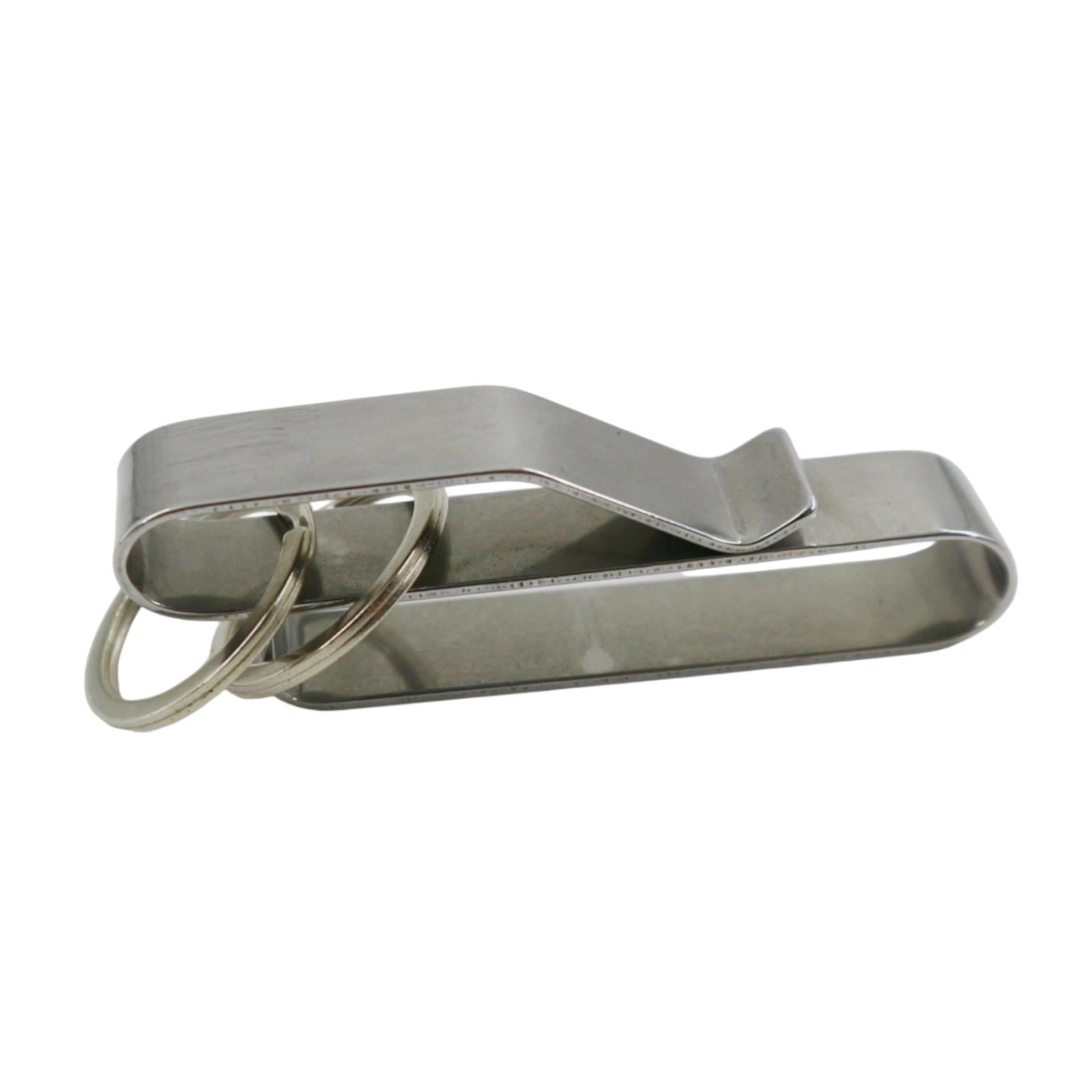 Abbraccia Belt Loop Key Holder with 2 Keyrings Stainless Steel ...
