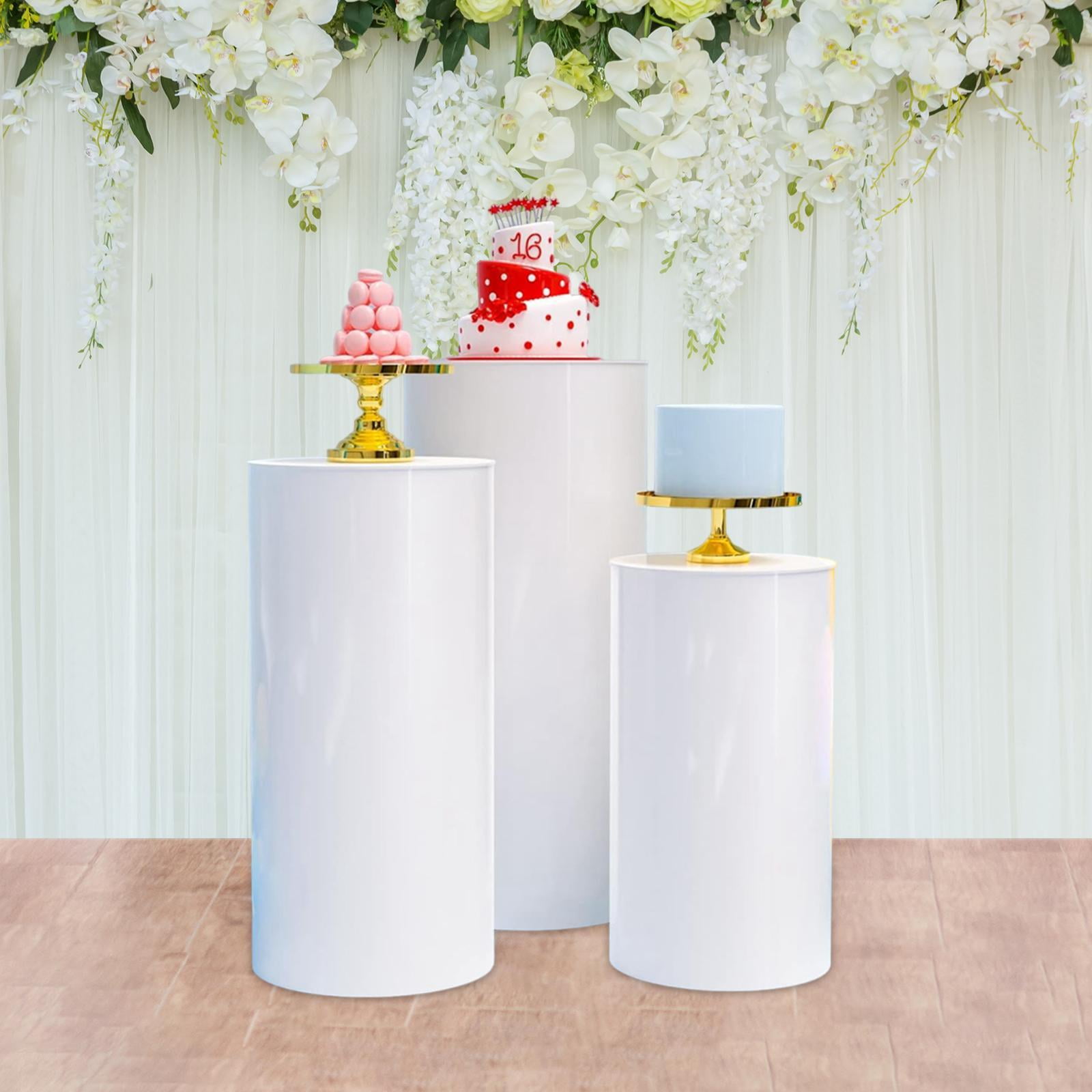 Abbraccia Cake Table Stand Cylinder Stands Backgrounds Favors Plant ...