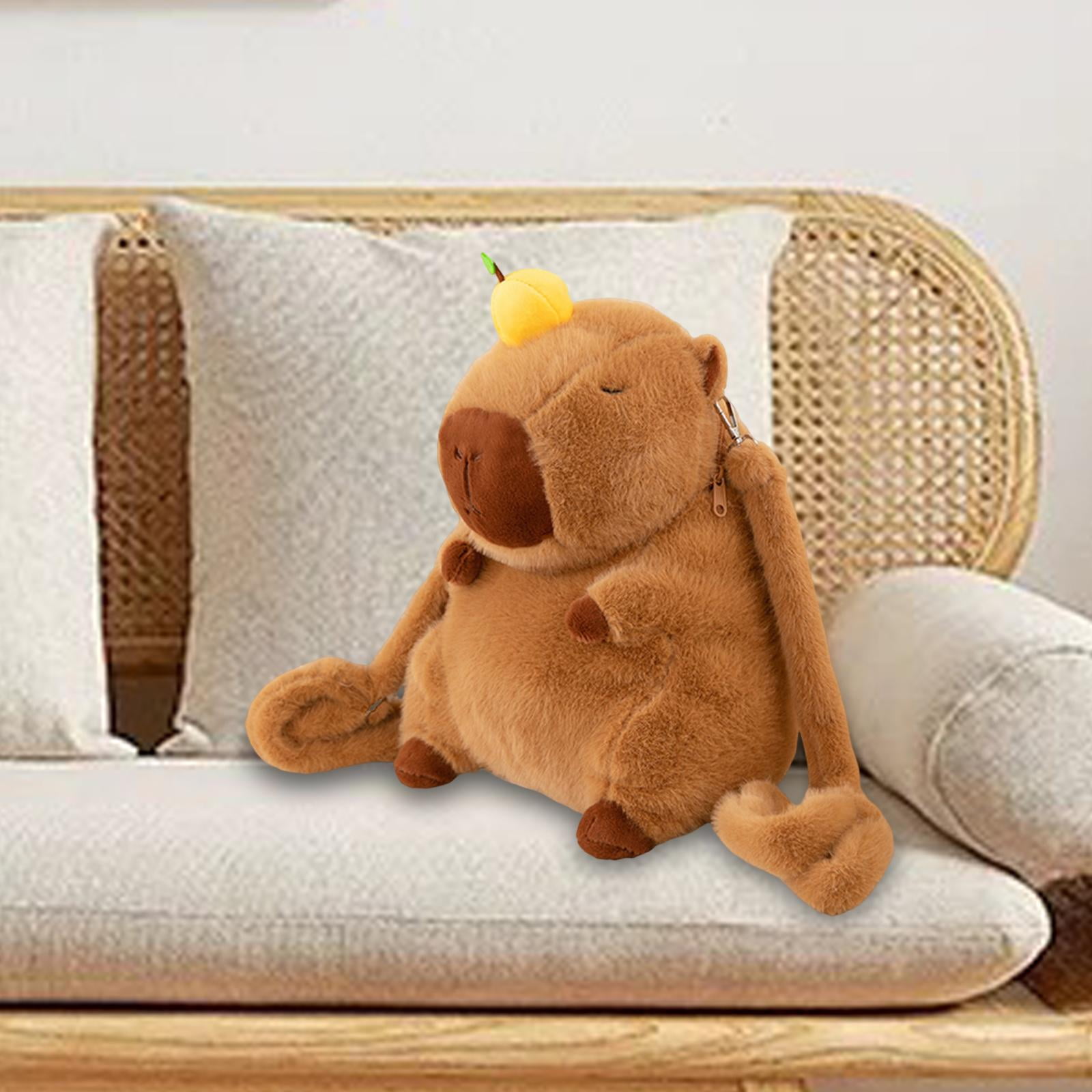 Abbraccia Capybara Backpack Plush Capybara Toy Bag for Women Adults ...