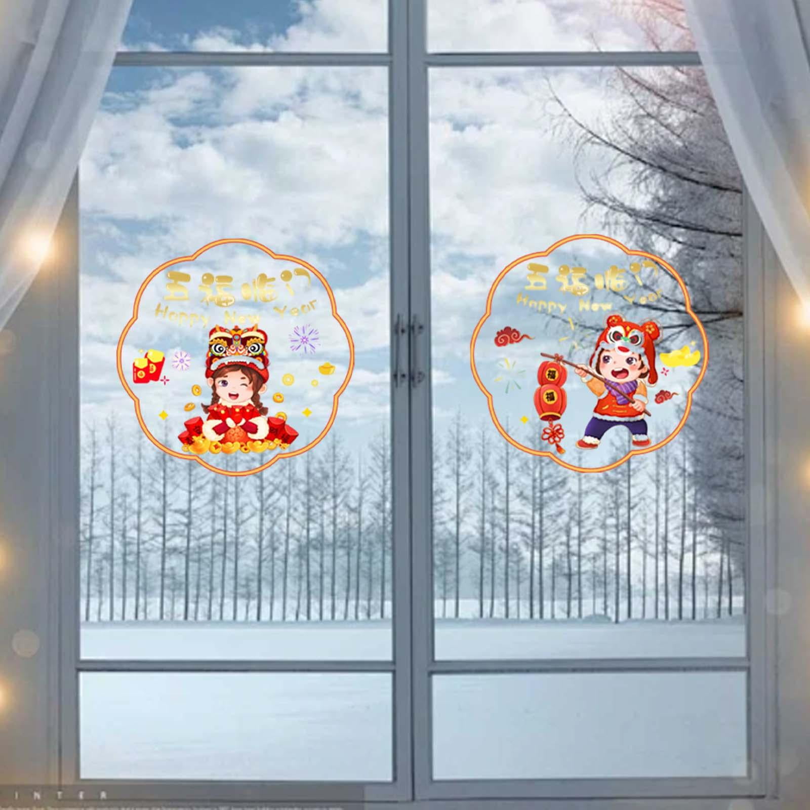 Abbraccia Chinese New Year Window Stickers Decorative Gift Durable ...