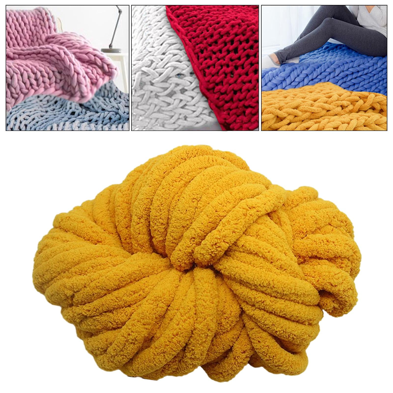 Abbraccia Chunky Chenille Yarn Acrylic Fibers Gauge 7 Jumbo Giant ...