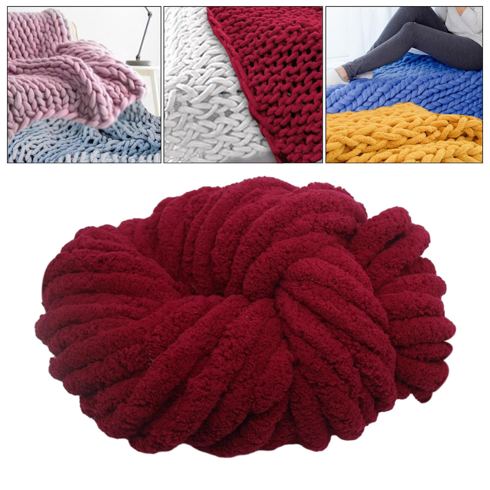 Abbraccia Chunky Chenille Yarn Acrylic Fibers Gauge 7 Jumbo Giant ...