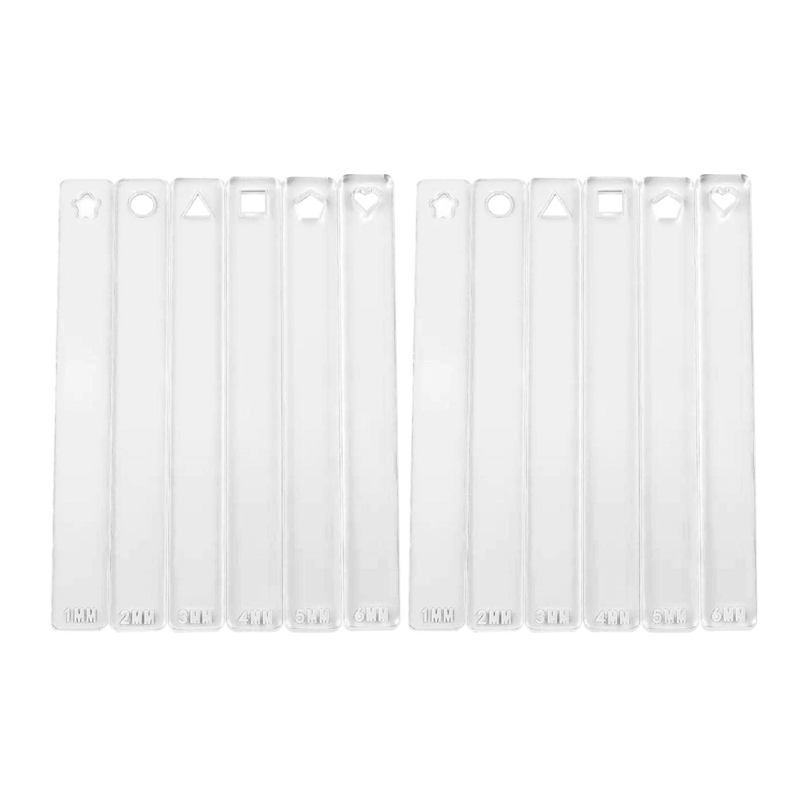 Abbraccia Clay Thickness Ruler Roller Guide Rail, Acrylic Clay Roller ...