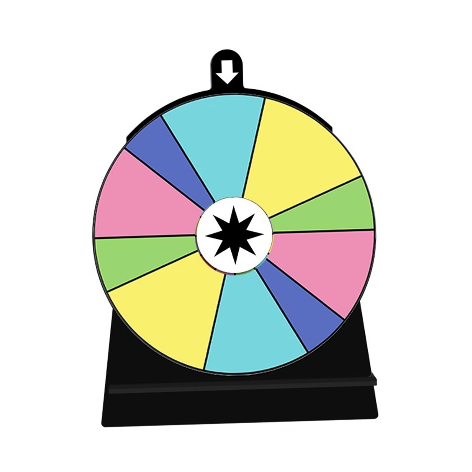 Abbraccia Color Rotating Wheel Fortune Wheel Editable Portable Roulette ...