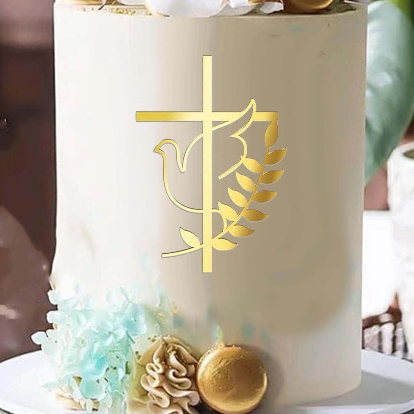 Abbraccia Cross Cake Topper, Cake Decoration, DIY Cupcake Supplies ...