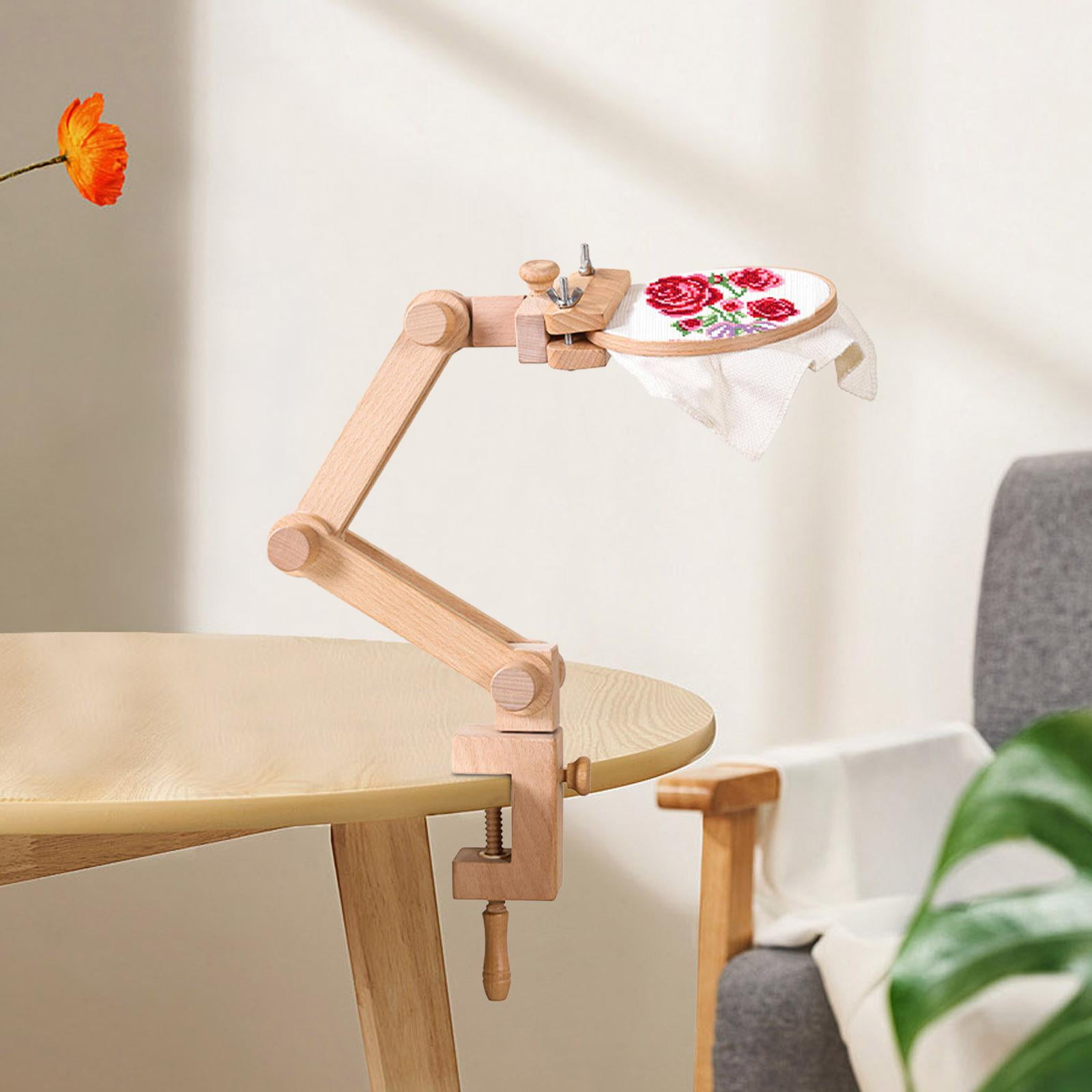 Abbraccia Cross Stitch Frame Stand Embroidery Hoop Adjustable Portable ...