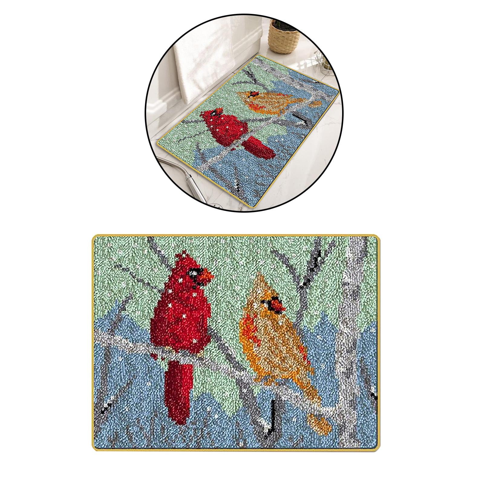 Abbraccia Cute Latch Hook Rug Kits with Colored-Coded Canvas, Helps ...