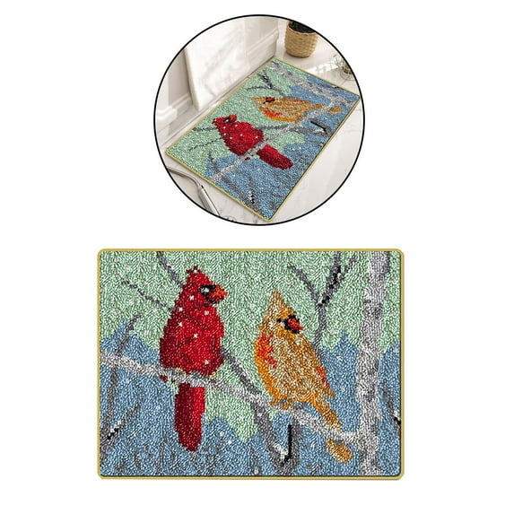 Abbraccia Cute Latch Hook Rug Kits with Colored-Coded Canvas, Helps ...