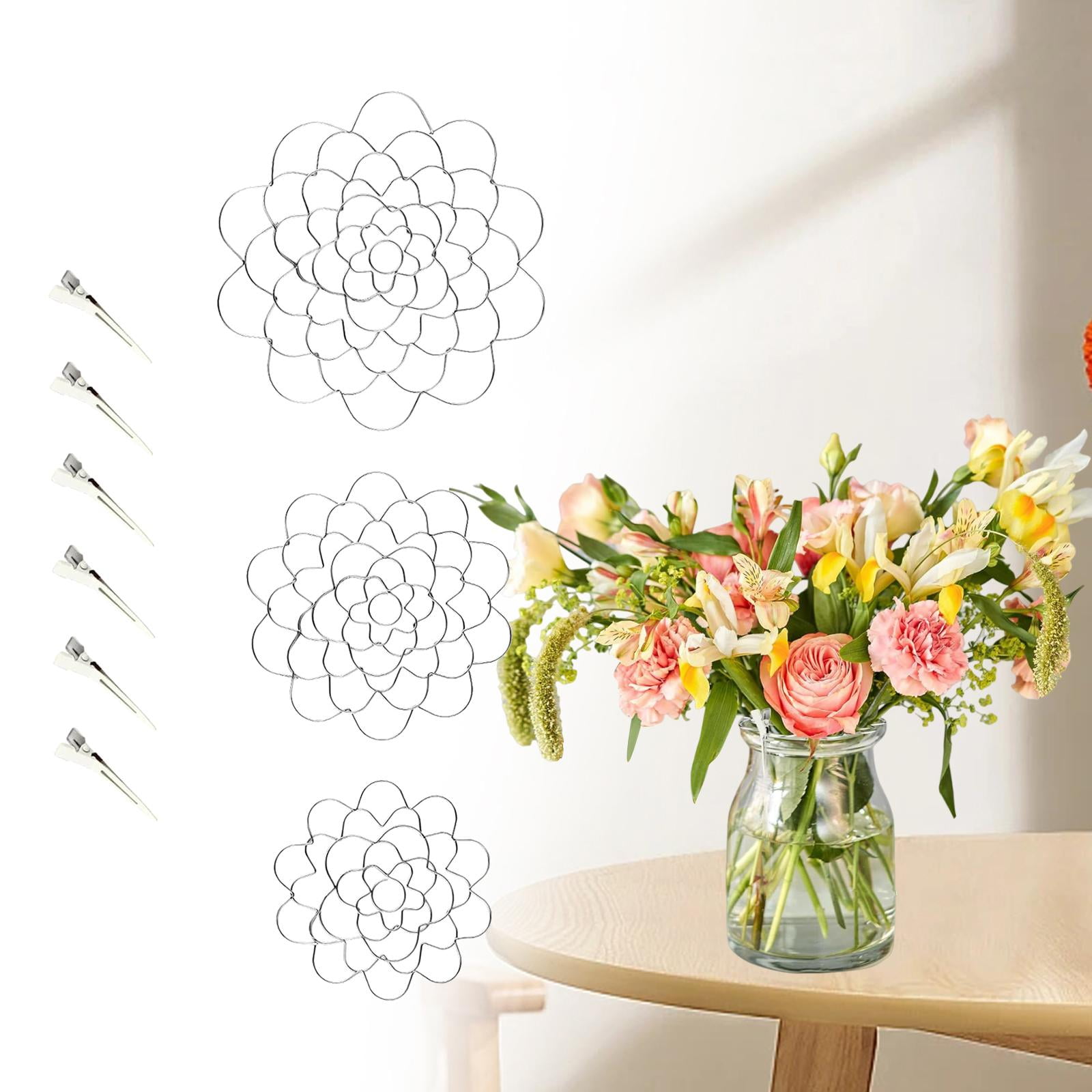 Abbraccia Flower Arrangement Holder Floral Grid Floral Insert Lid ...