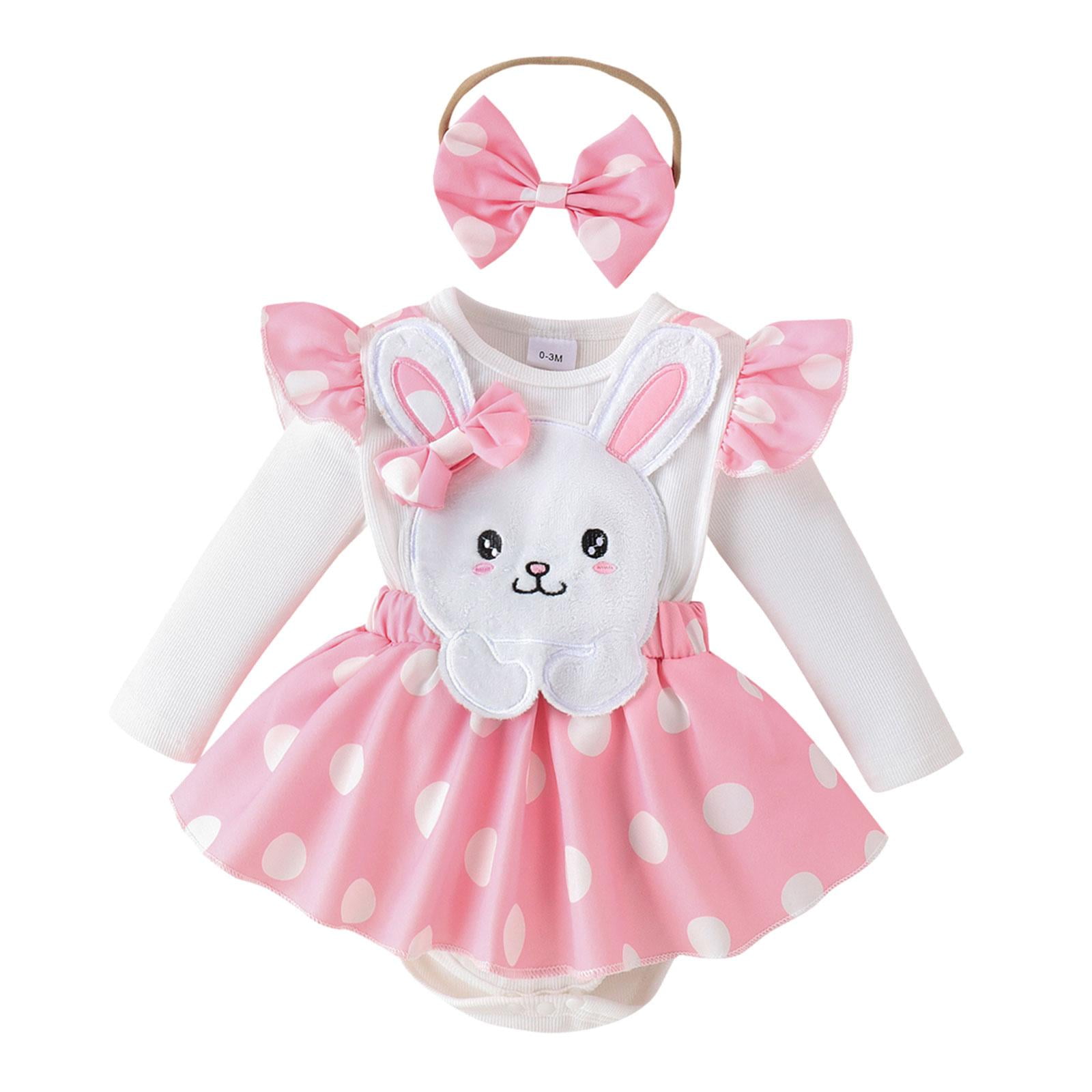 Abbraccia Girls Rabbit Dress with Bow Dressing up Creative Easter Bunny ...