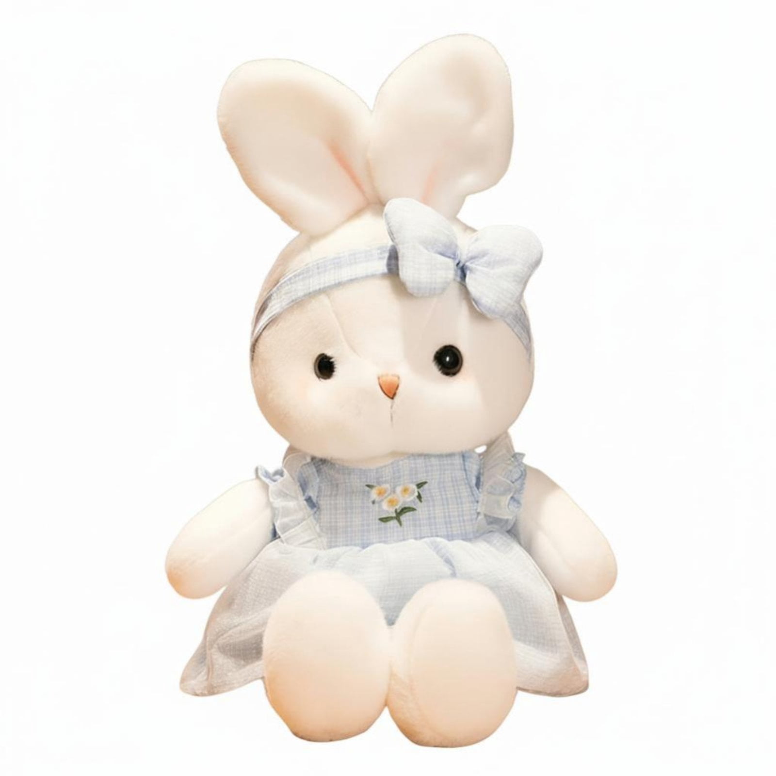 Abbraccia Plush Bunny Toy, Cute Floral Dress Bunny, Soft Stuffed Animal ...