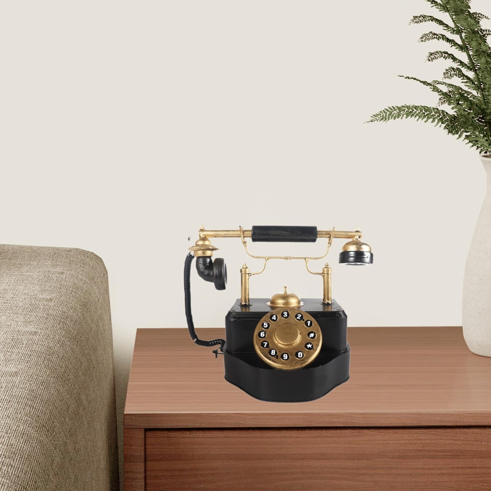 Abbraccia Telephone Model Tabletop Ornament Corded Telephone Model Old ...