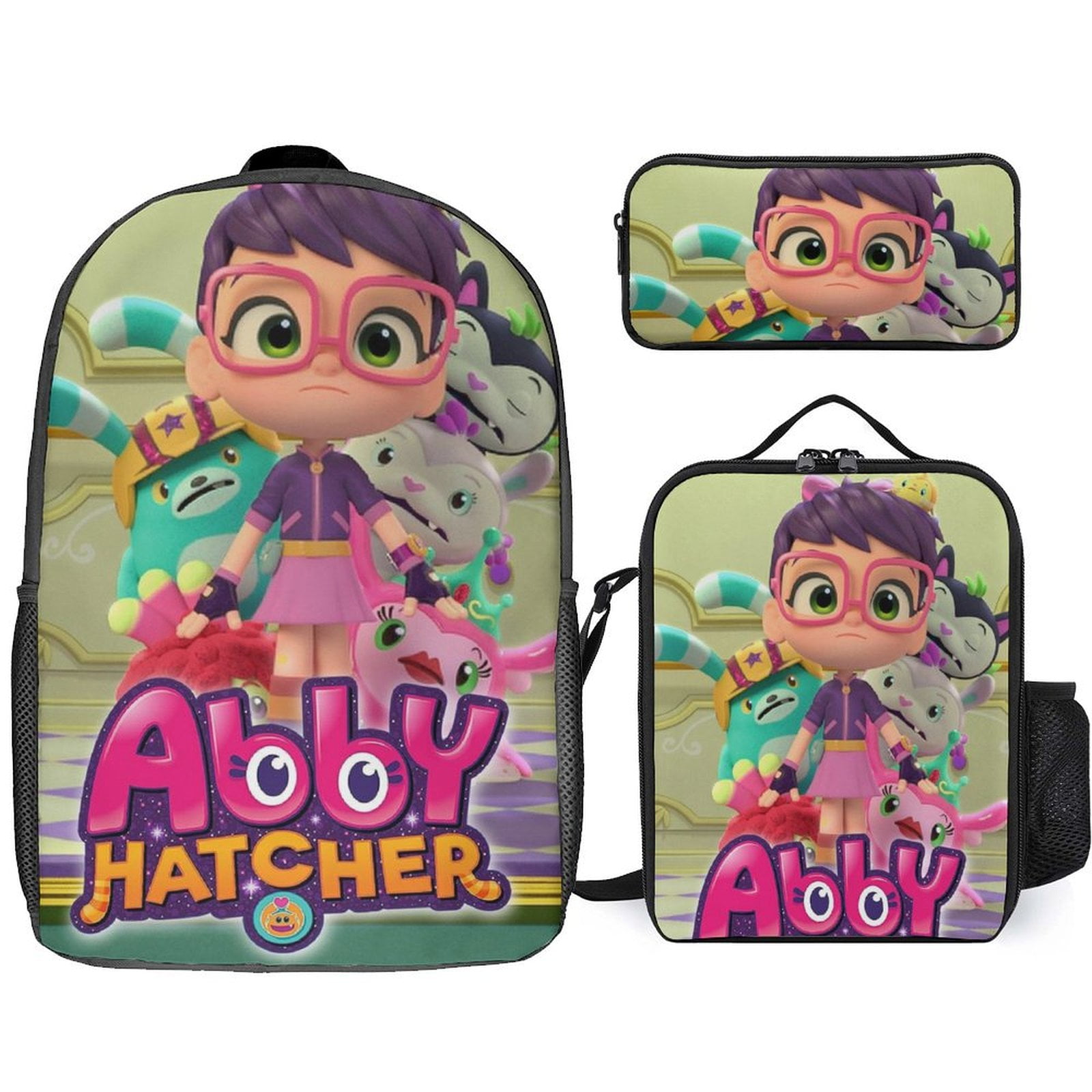 Abby Hatcher Backpack Set 17 inch Bags with Lunch Bag Pencilcase Abby ... Abby Hatcher Backpack Set 17 inch Bags with Lunch Bag Pencilcase Abby ...
