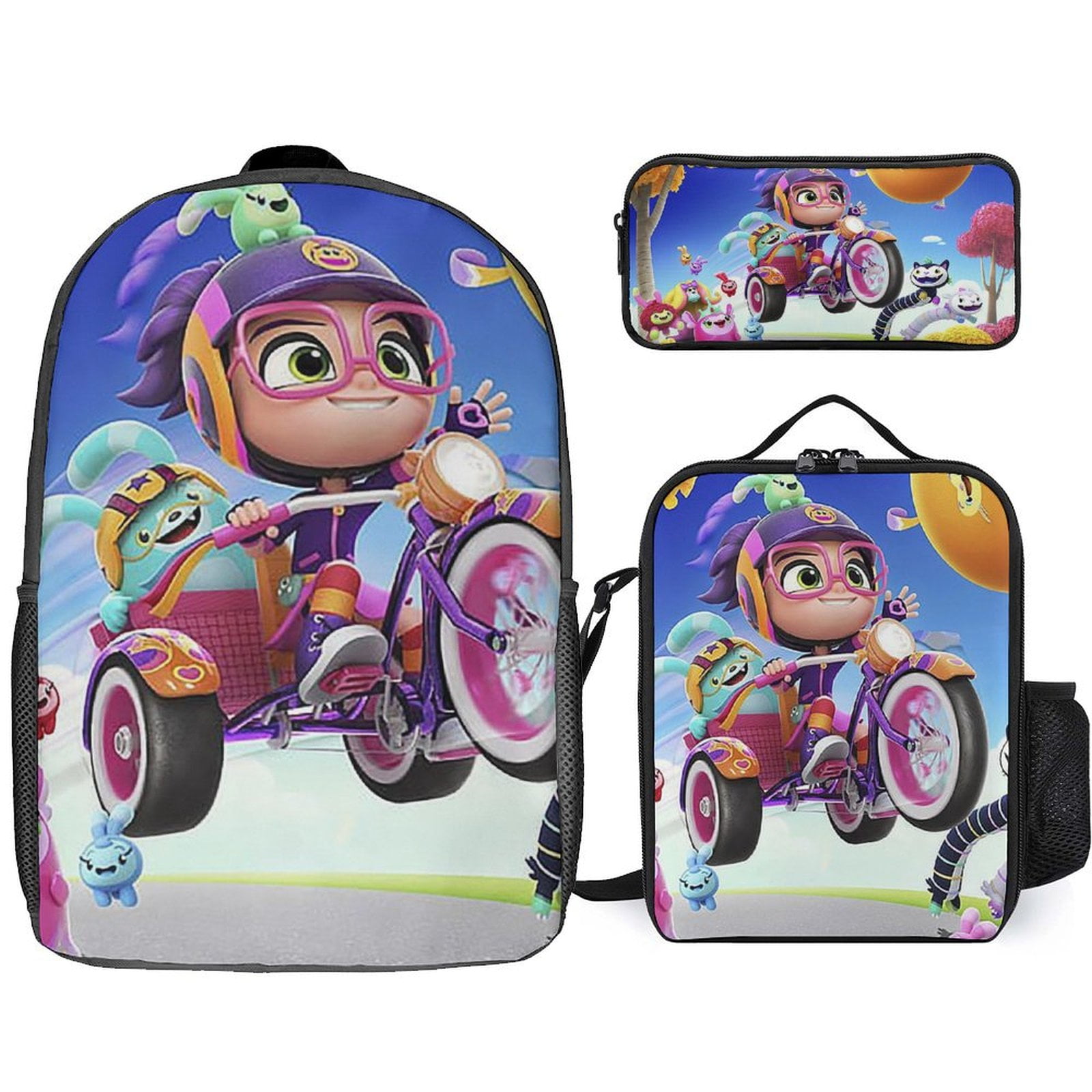 Abby Hatcher Backpack Set 17 inch Bags with Lunch Bag Pencilcase Abby Hatcher Merch - Walmart.com