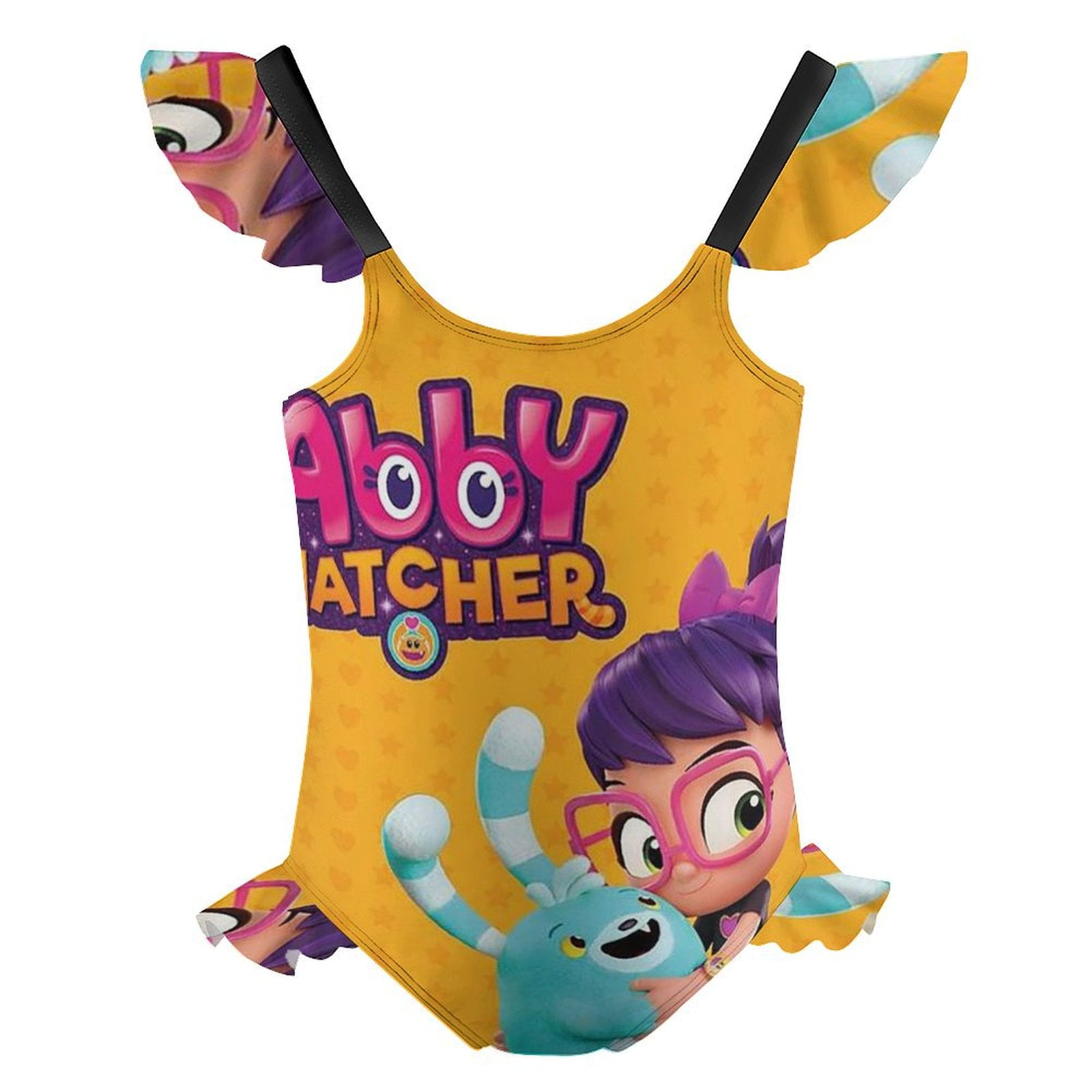 Abby Hatcher swimsuit for Girl Cute Teen Girls One Piece Ruffle Trim Bathing Suits Abby Hatcher ...