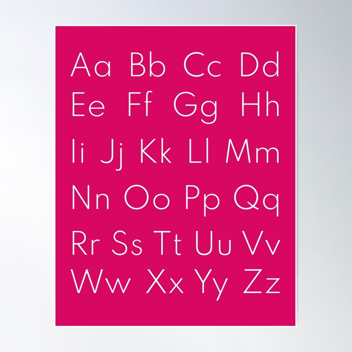 Abc Alphabet Letters Wall Art For Kids Room, Playroom, Classroom - Hot ...