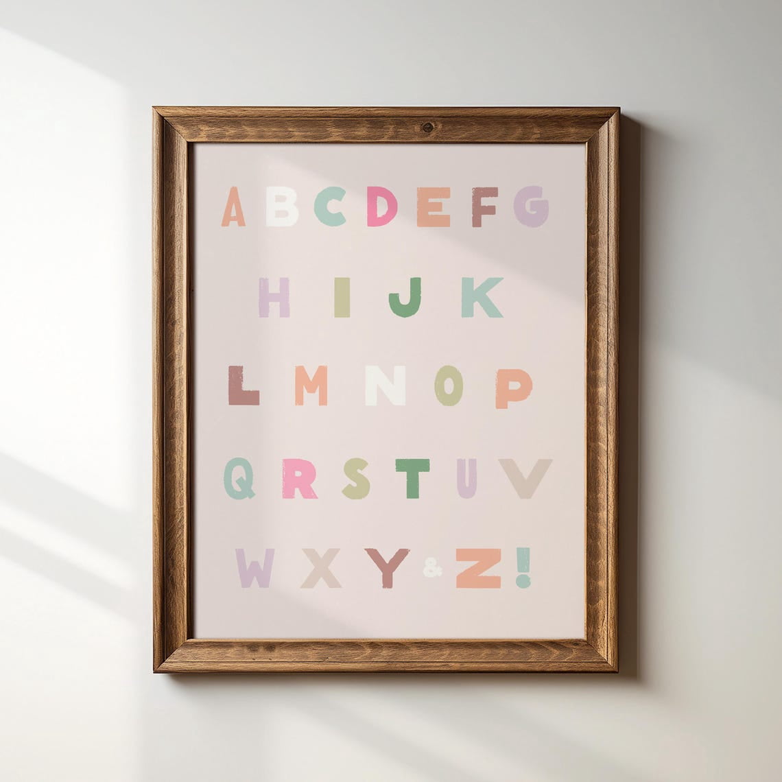 Abc Alphabet Print, Trendy Decor, Encouraging Words, Dorm Decor ...