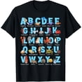 Abc Animals Underwater Sea Ocean Alphabet Teacher T Shirt - Walmart.com