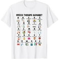 Abc of Speech Therapy Alphabet Speech Language Pathologist T-Shirt ...