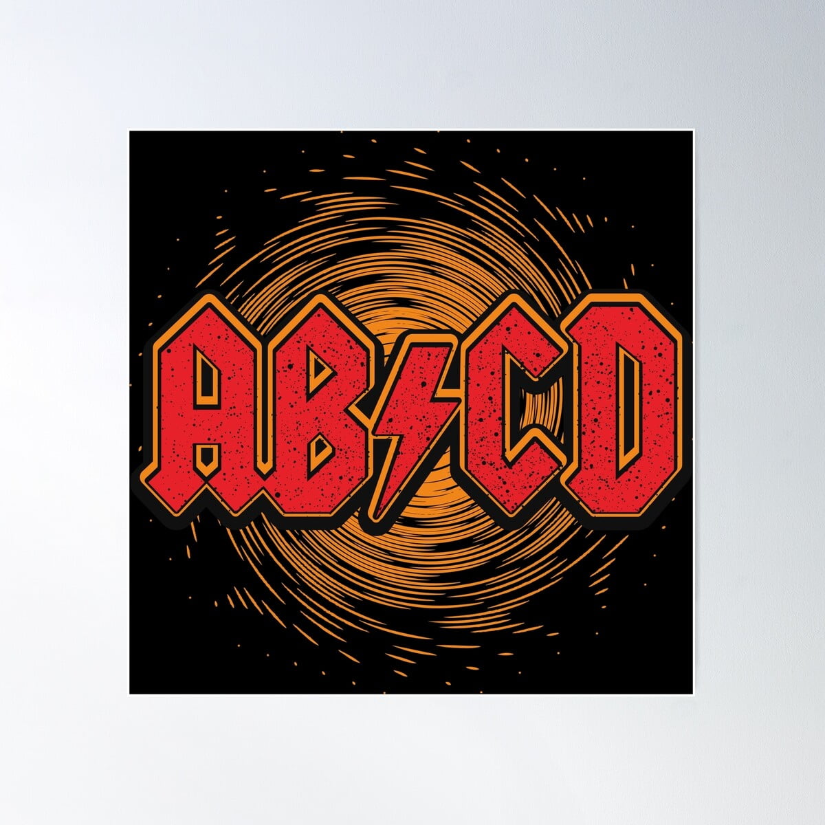 Abcd Funny Poster Wall Art, Modern Wall Decor For Living Room Bedroom ...