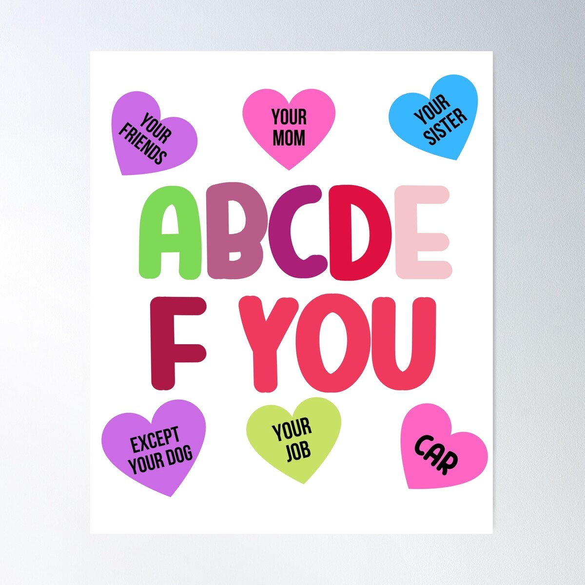 Abcdefu Bleached Alphabet - Valentines Bleached Heart- Matching Funny ...