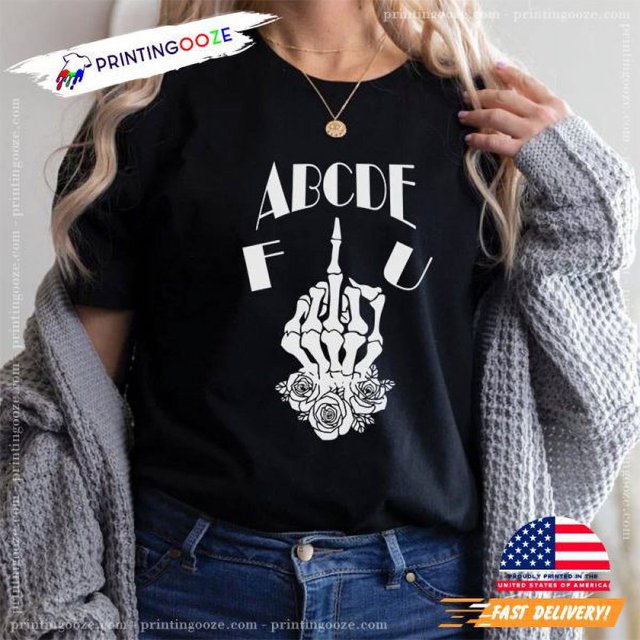 Abcdefu Gayle Skeleton Hand Tee - Walmart.com