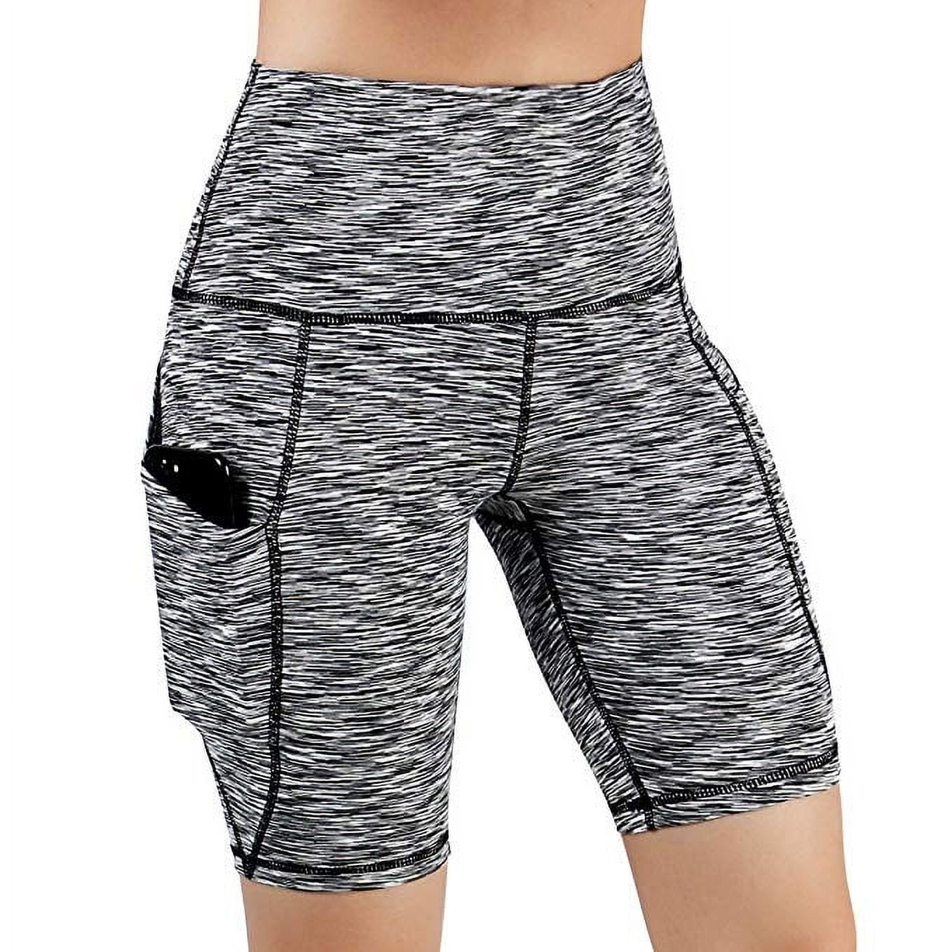 Abcnature Womens High Waist Biker Shorts Yoga Workout Running ...